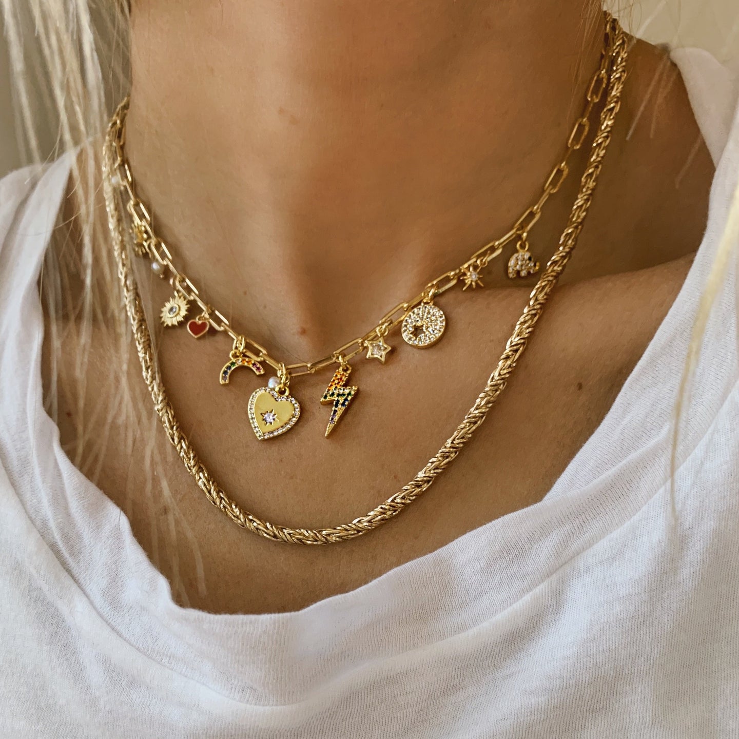 Gold Chain Custom Necklace 4mm | Alexa Leigh